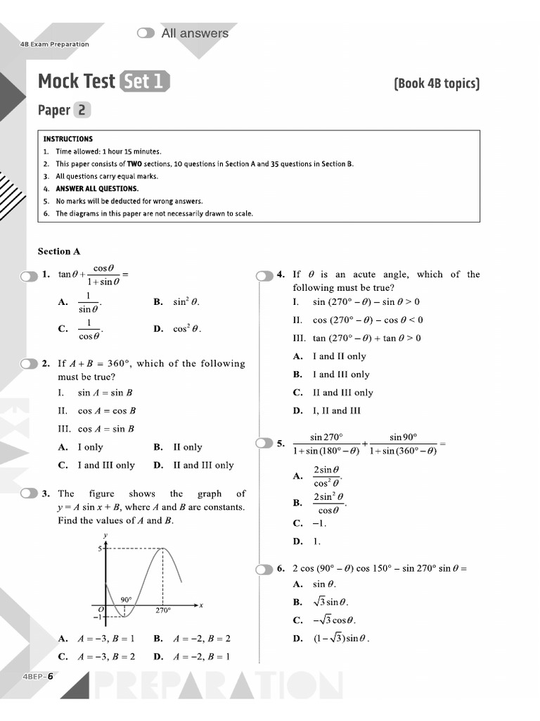 Mock Test MC in Book | PDF