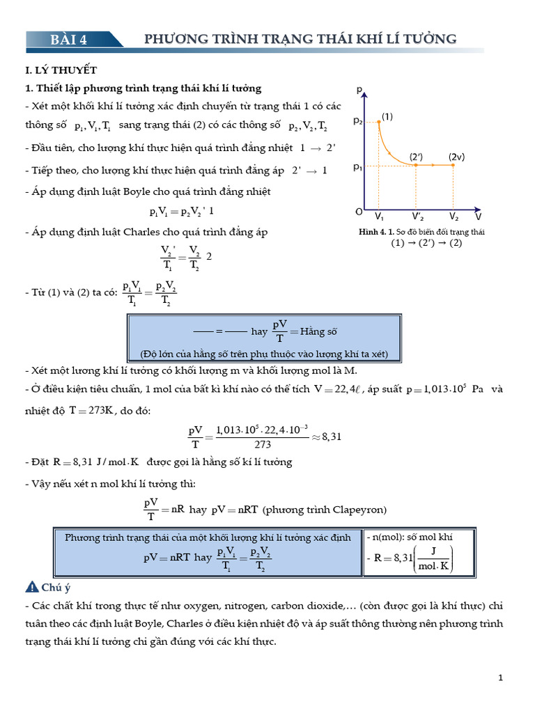 Chương 2 - Bài 12 - Phương Trình TR NG Thái KLT-HS | PDF