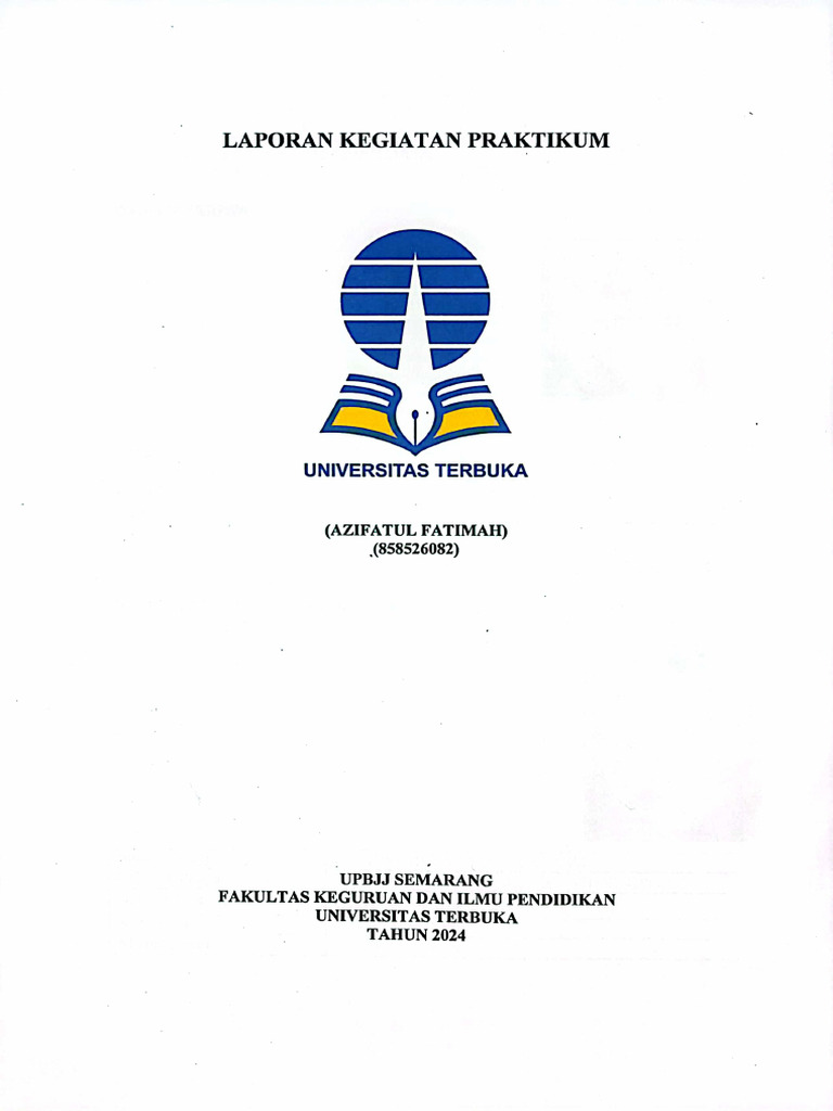 Cover laporan praktikum | PDF