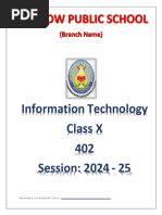 Cbse - Department of Skill Education: Information Technology (Subject ...