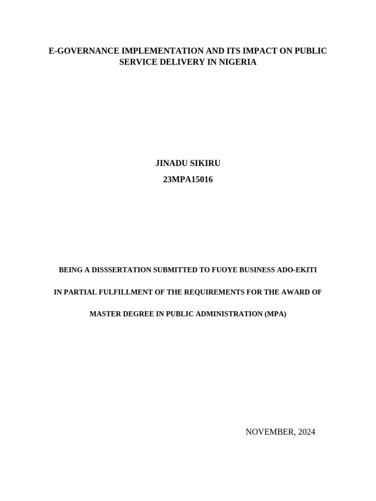 Fbs Master Dissertation Preliminary Pages Template | PDF | Thesis ...