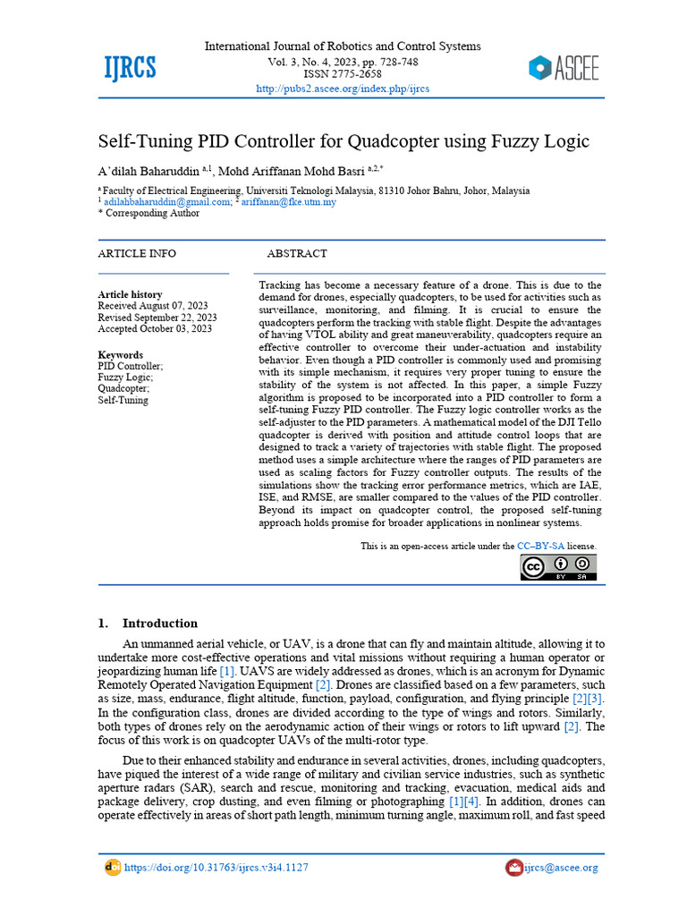 Tuning Fuzzy Logic (1) | PDF | Control Theory | Rotation