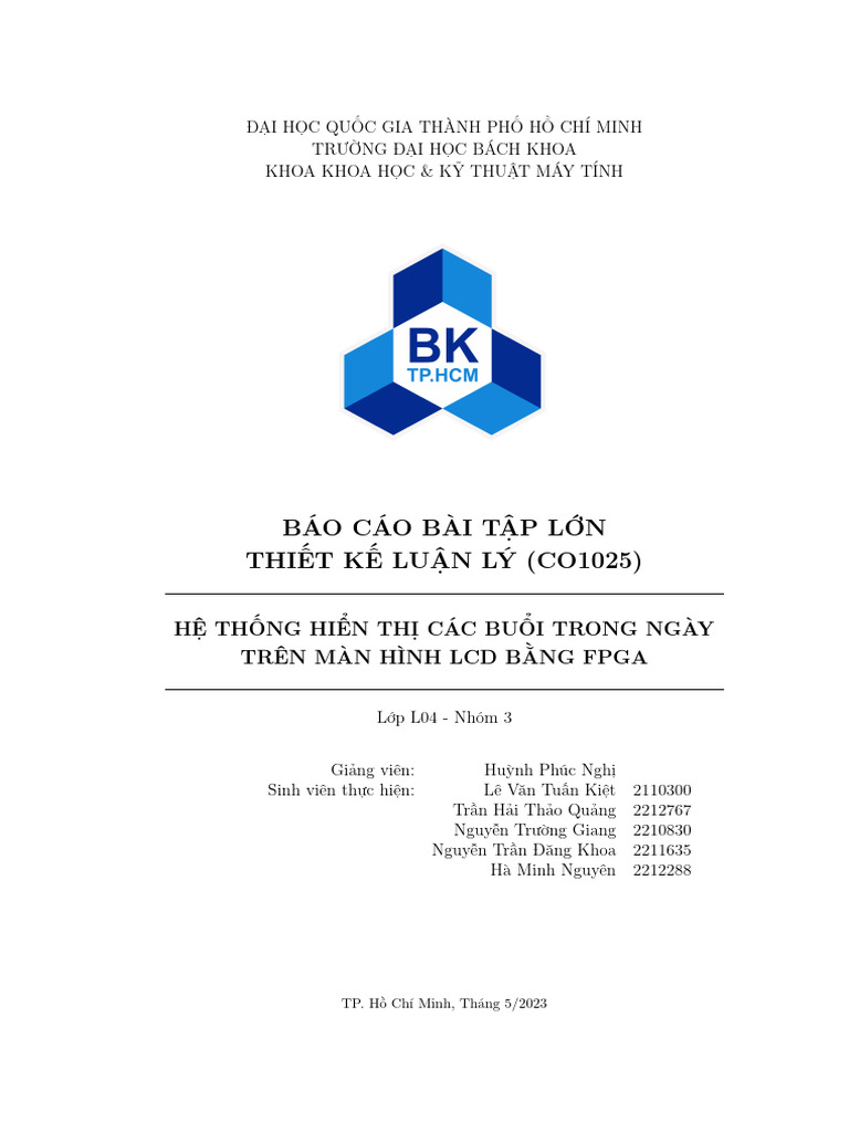 Báo Cáo BTL TKLL | PDF