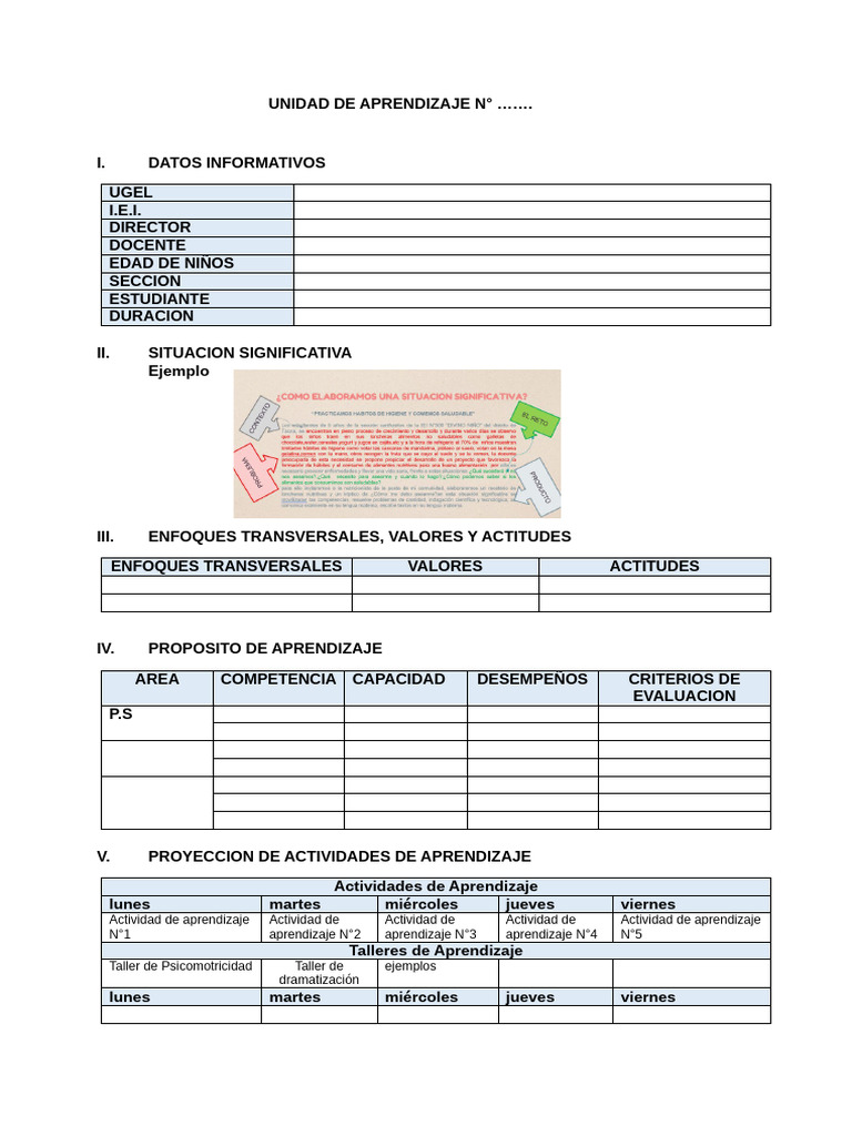 MODELO DE UNIDAD DE APRENDIZAJE | PDF | Evaluación | Aprendizaje