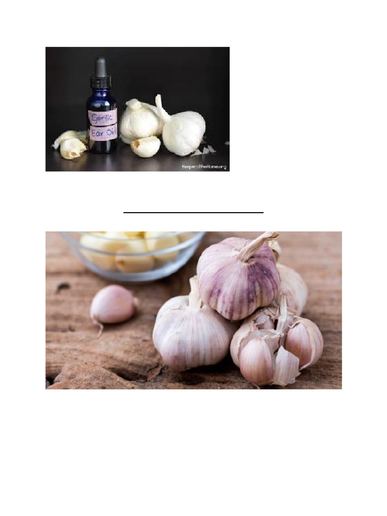 #1 Ears Benefits of Garlic#1 | PDF | Garlic | Common Cold