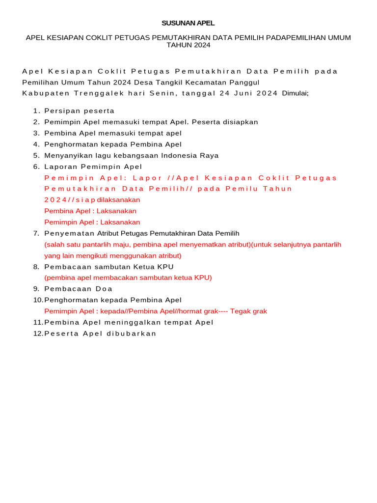 Susunan Apel | PDF