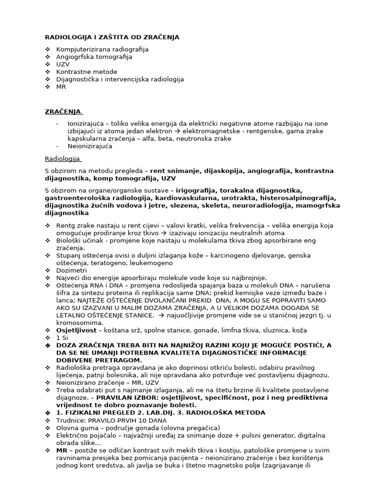 Radiologija Knjiga | PDF