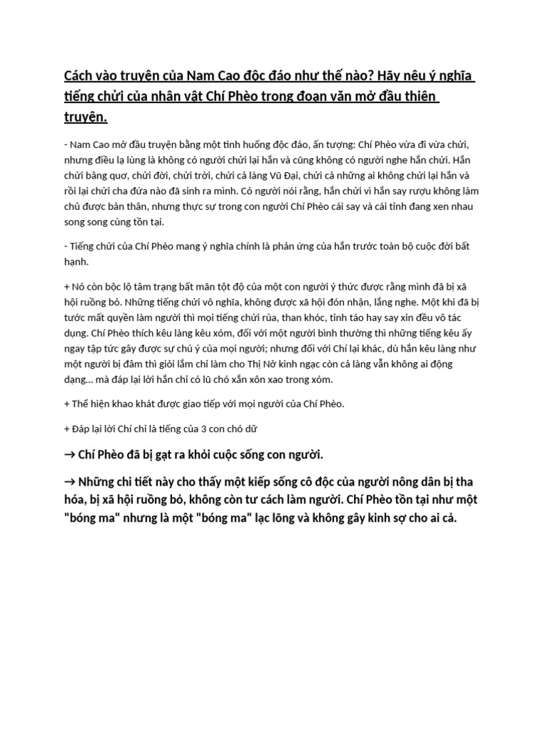 Trí Phèo | PDF