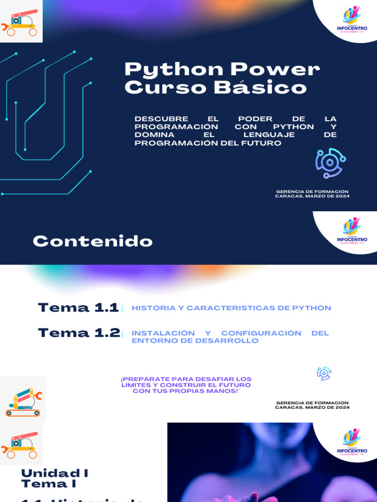 Curso Básico Python Tema I 2024 | PDF | Entorno de desarrollo integrado ...