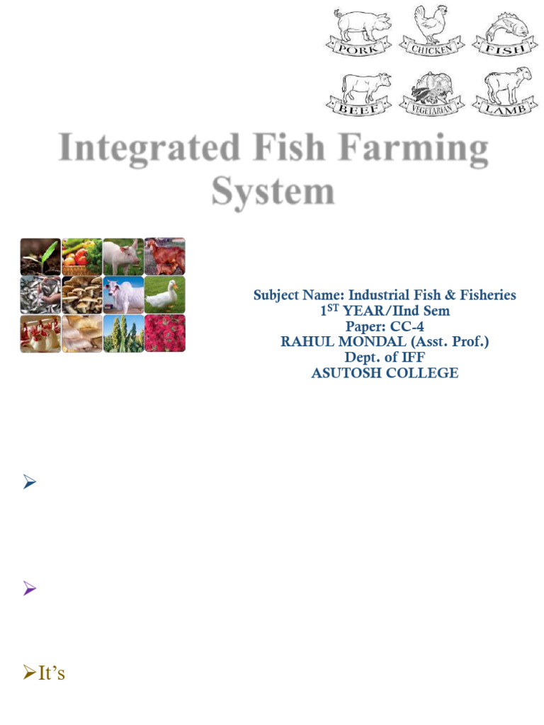 Integrated_Fish_Farming_II_SEM_IFF_CC_4 | PDF | Rice | Agriculture