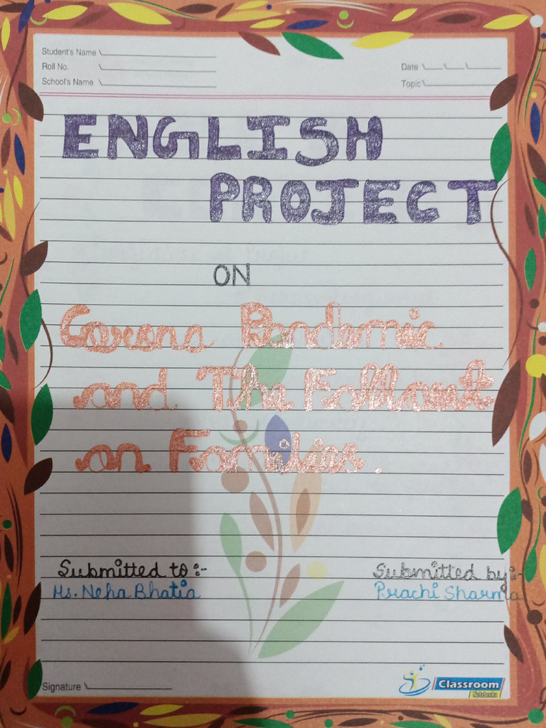 English Project Signature Page | PDF