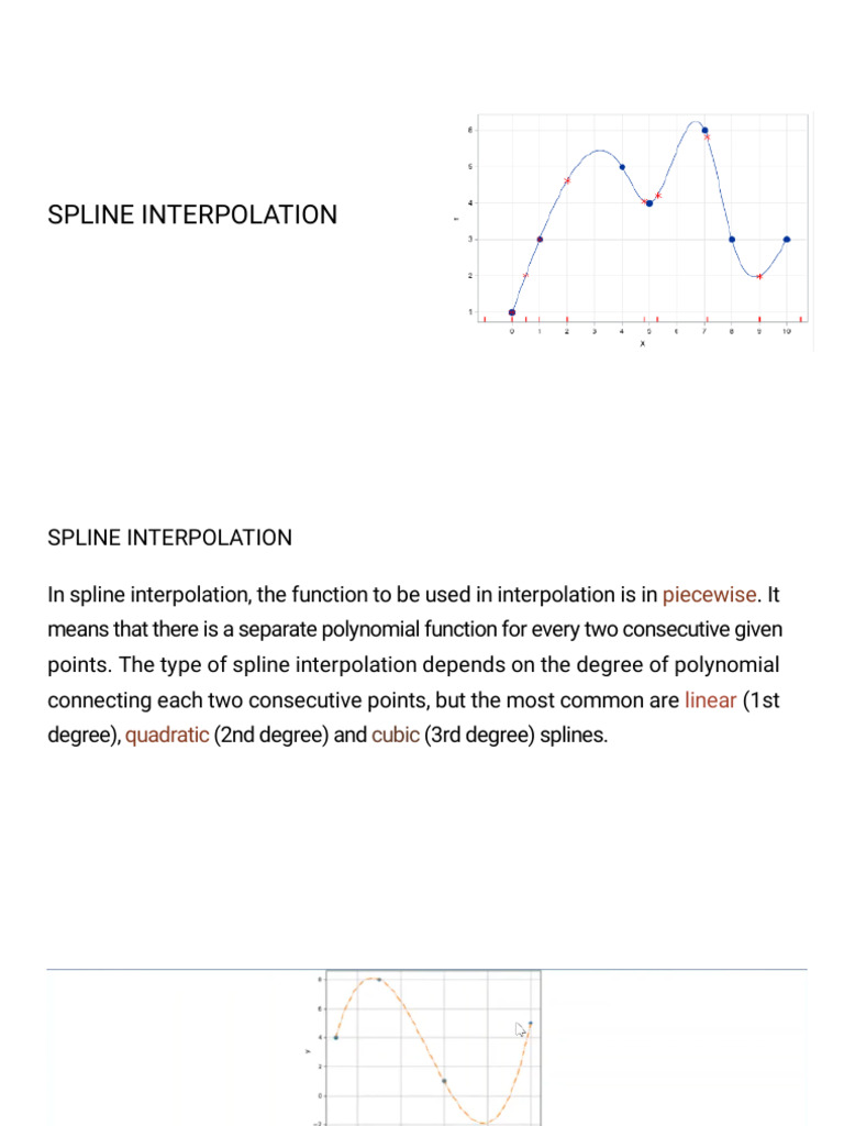 SPLINE-INTERPOLATION | PDF