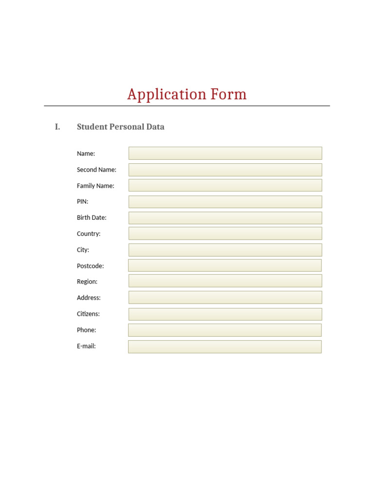 EPU Application Form | PDF