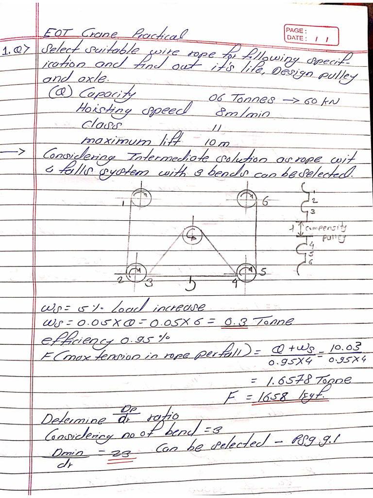 DMS Practical (EOT Crane) | PDF
