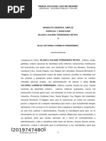 Modelo Mandato General Chile Ante Notario | PDF | Bancos | Cheque