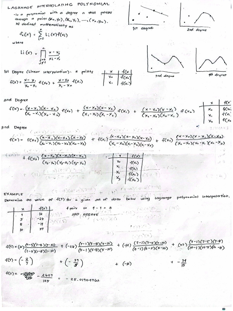 Lagrange Interpolating Polynomial Pdf 2945