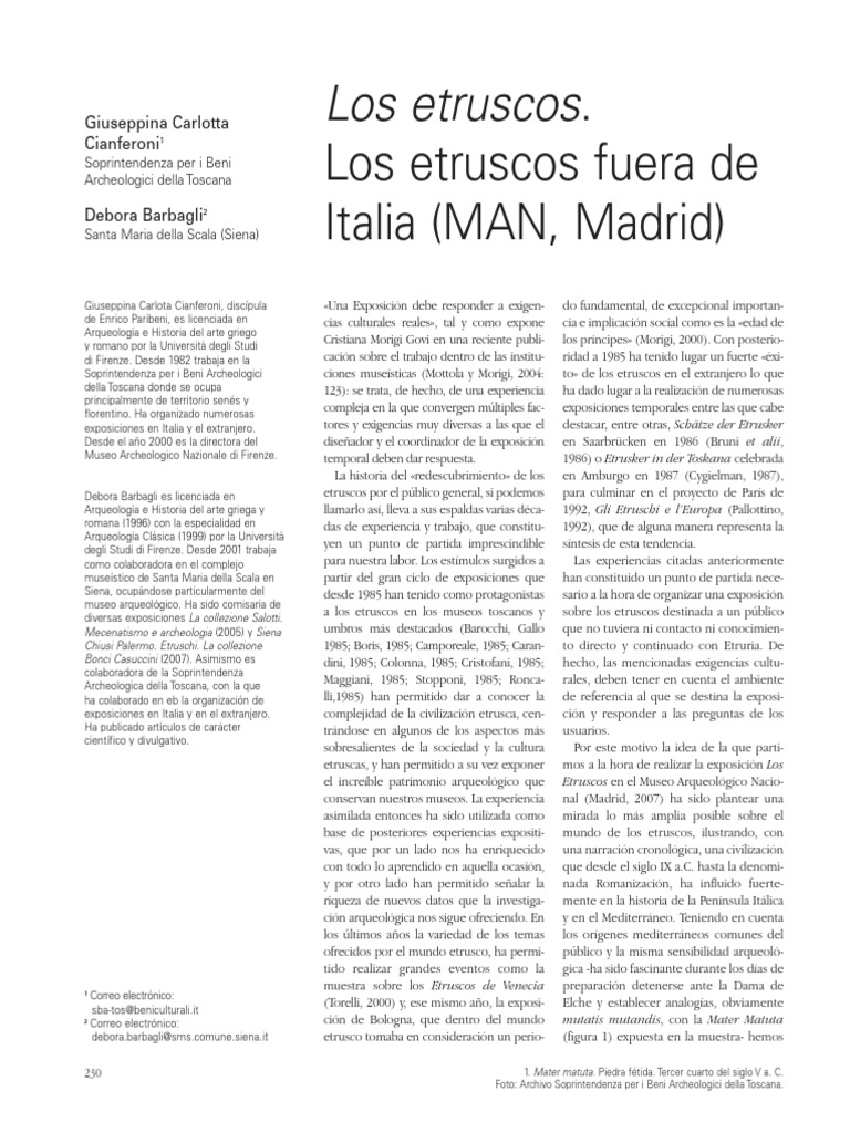 Mater Matuta | PDF | Civilización Etrusca