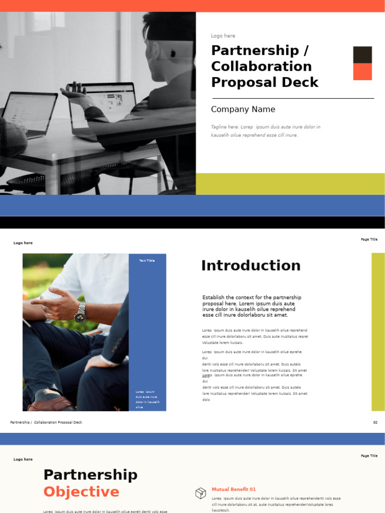 Partnership Collaboration Proposal Deck | PDF