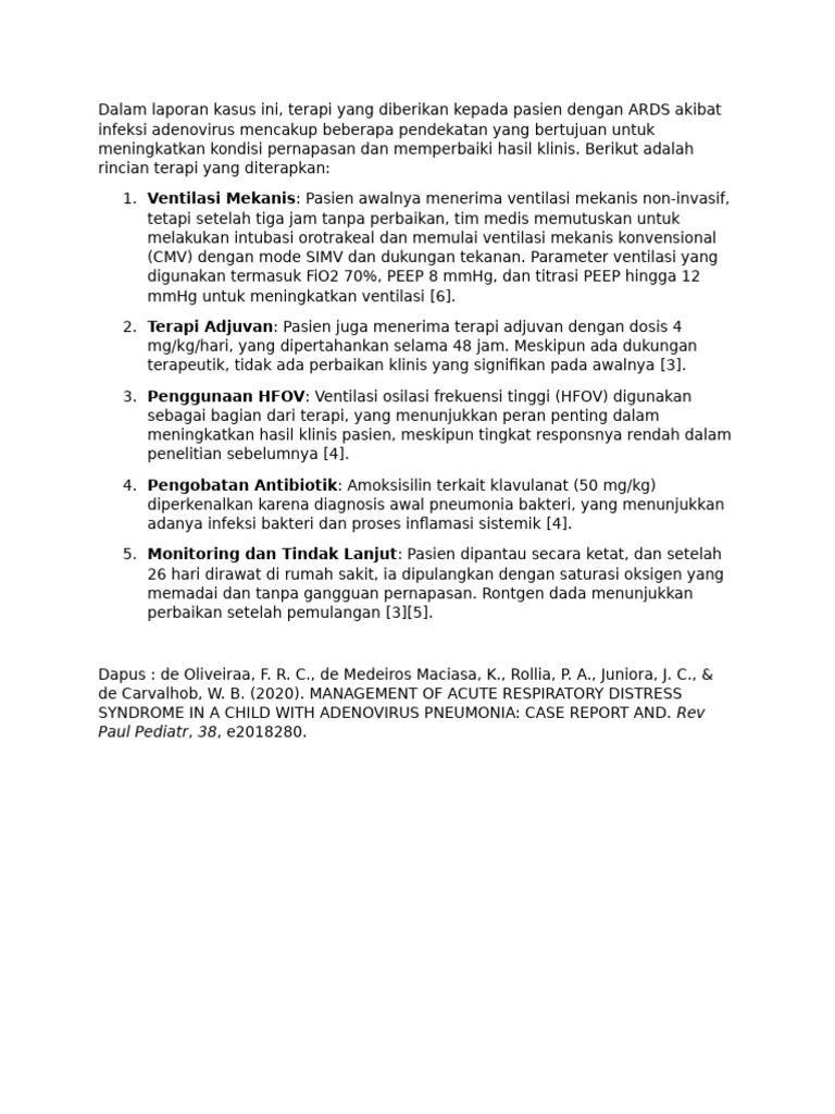 terapi yang diberikan berdasarkan jurnal | PDF