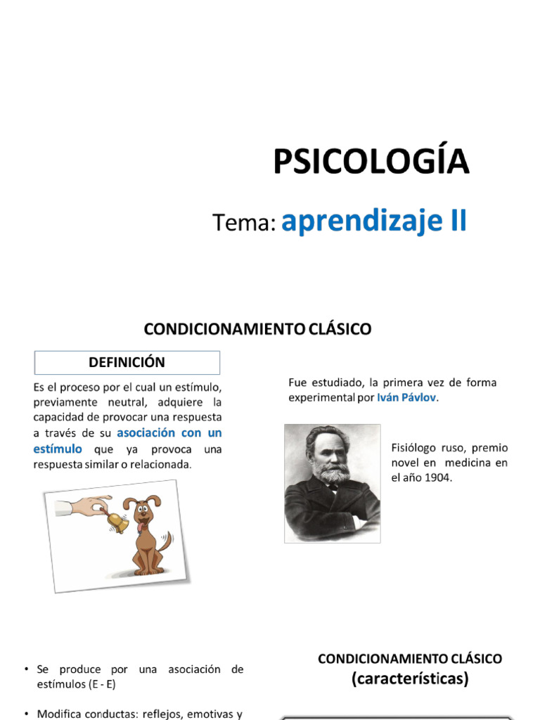 PSICOLOGÍA - APRENDIZAJE II | PDF