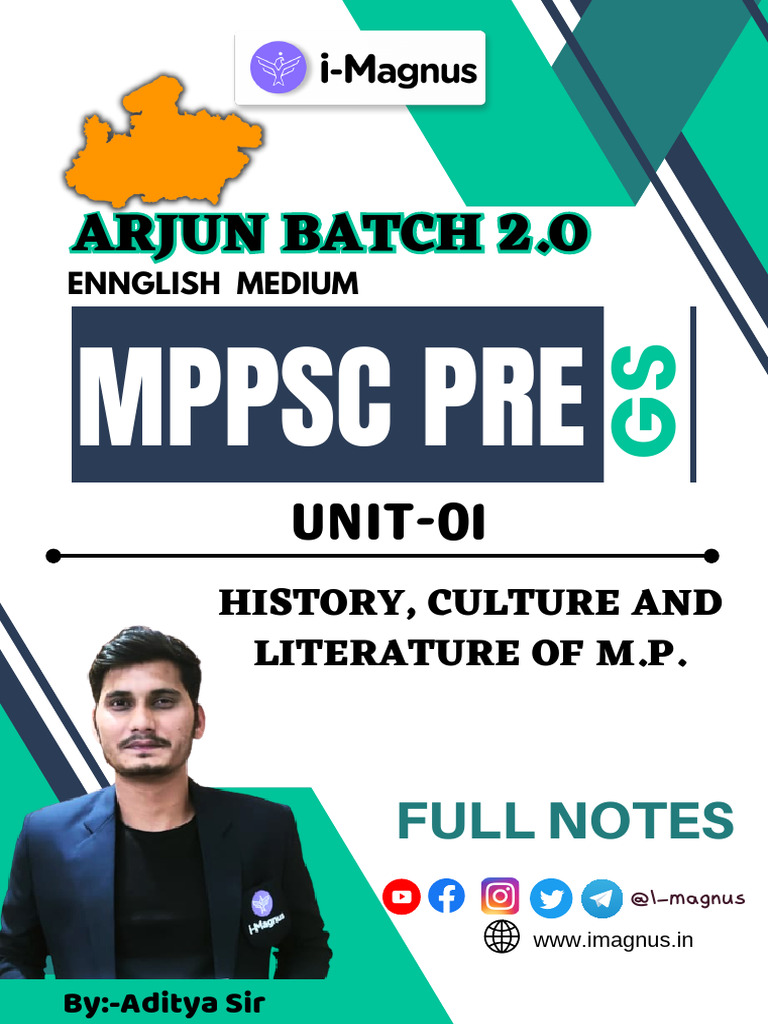 UNIT-1 MP History & Culture [English] #I_Magnus | PDF