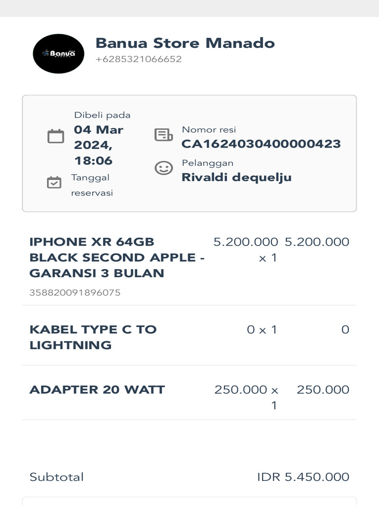 Pos Receipt Webview | PDF