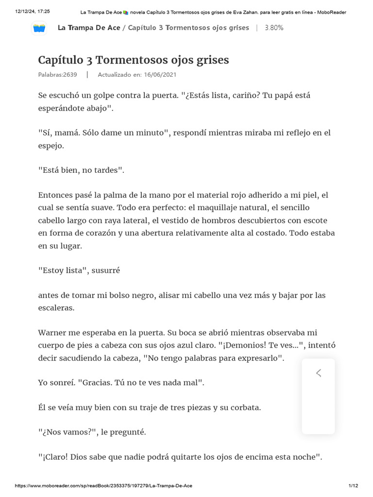 La Trampa de Ace? Novela Capítulo 3 Tormentosos Ojos Grises de Eva Zahan. para Leer Gratis en ...