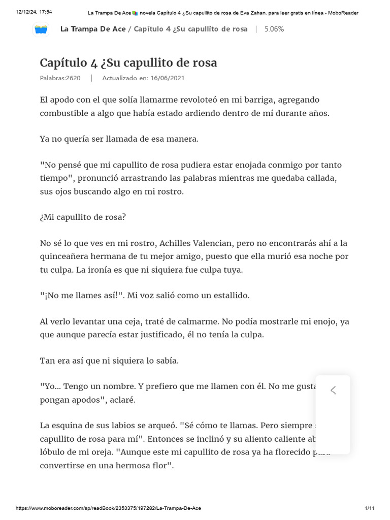La Trampa de Ace? Novela Capítulo 4 ¿Su Capullito de Rosa de Eva Zahan. para Leer Gratis en ...