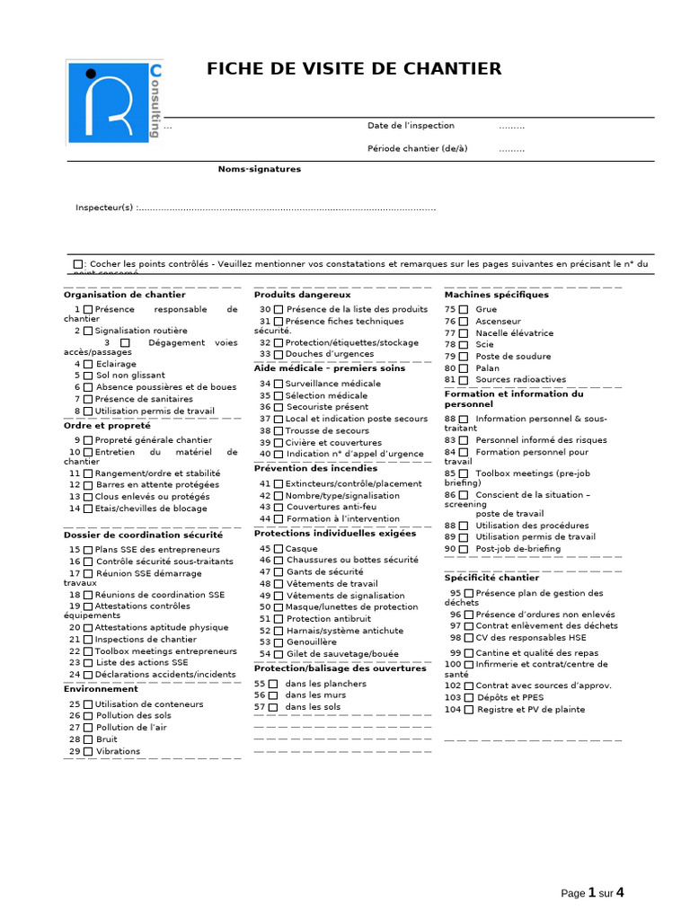 Check List IRC | PDF