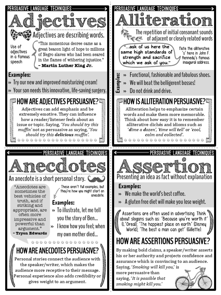 Persuasive Techniques in Writing | PDF | Rhetoric