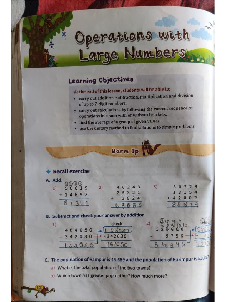 Operations With Large Numbers | PDF