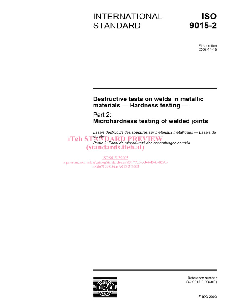 ISO-9015-2-2003 (1) | PDF | International Organization For ...