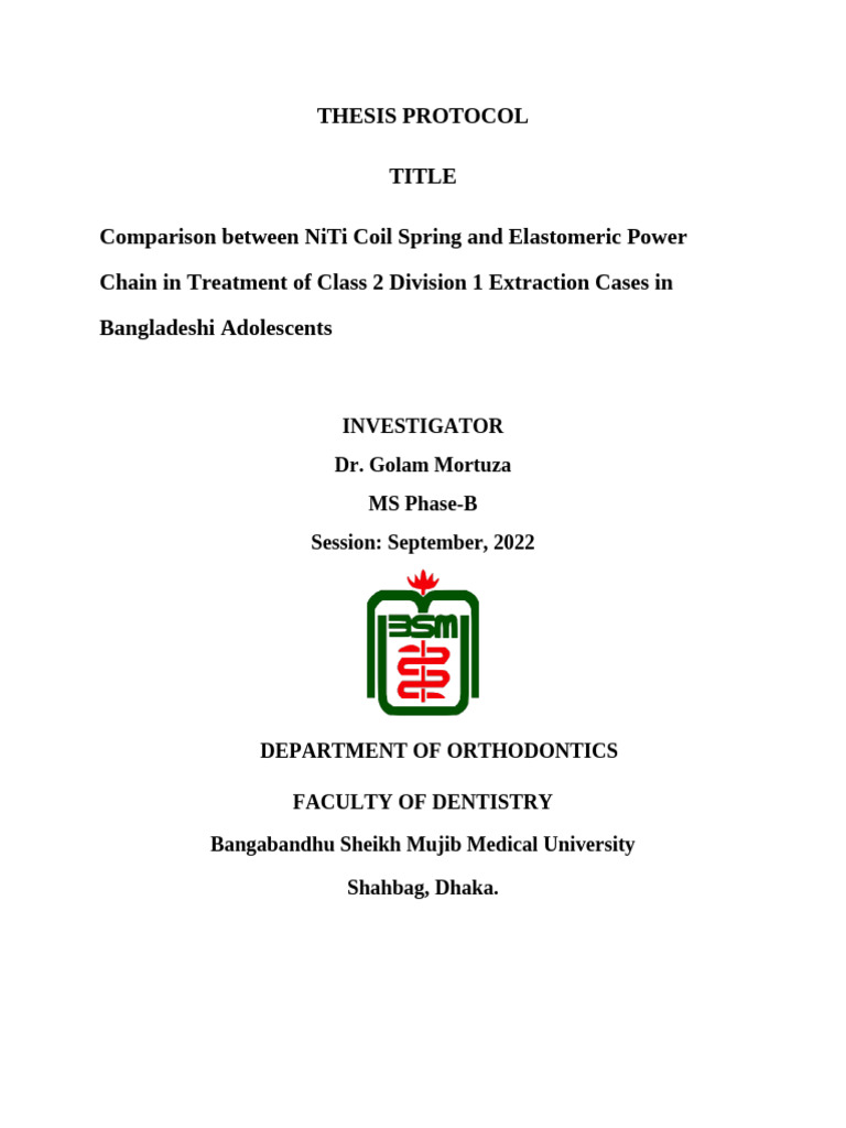 Full Thesis -1 | PDF | Orthodontics | Dental Anatomy