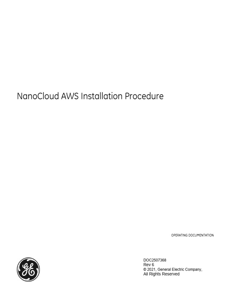 NanoCloud AWS Installation Procedure | PDF
