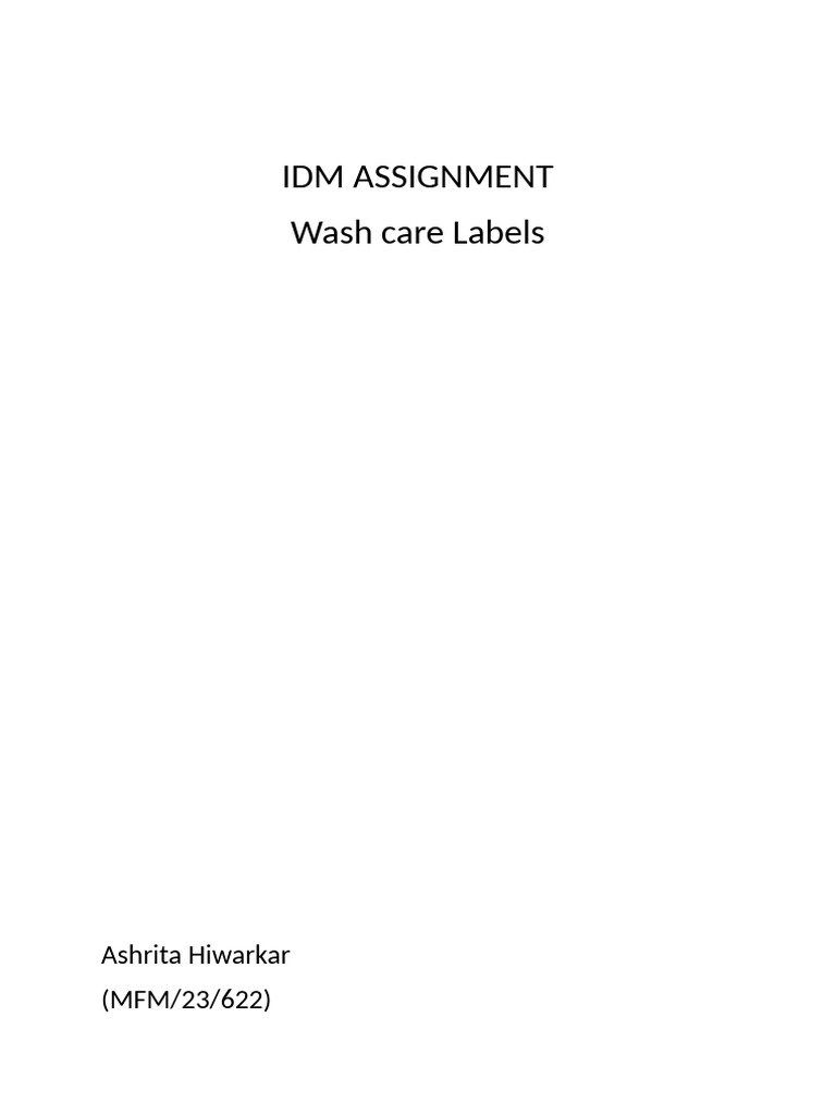 Idm Assignment | PDF