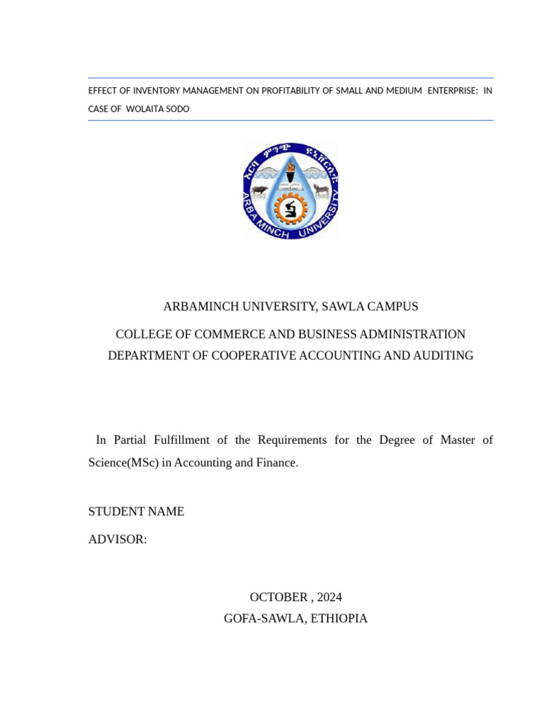 Kassa Mnilk | PDF | Statistics | Inventory