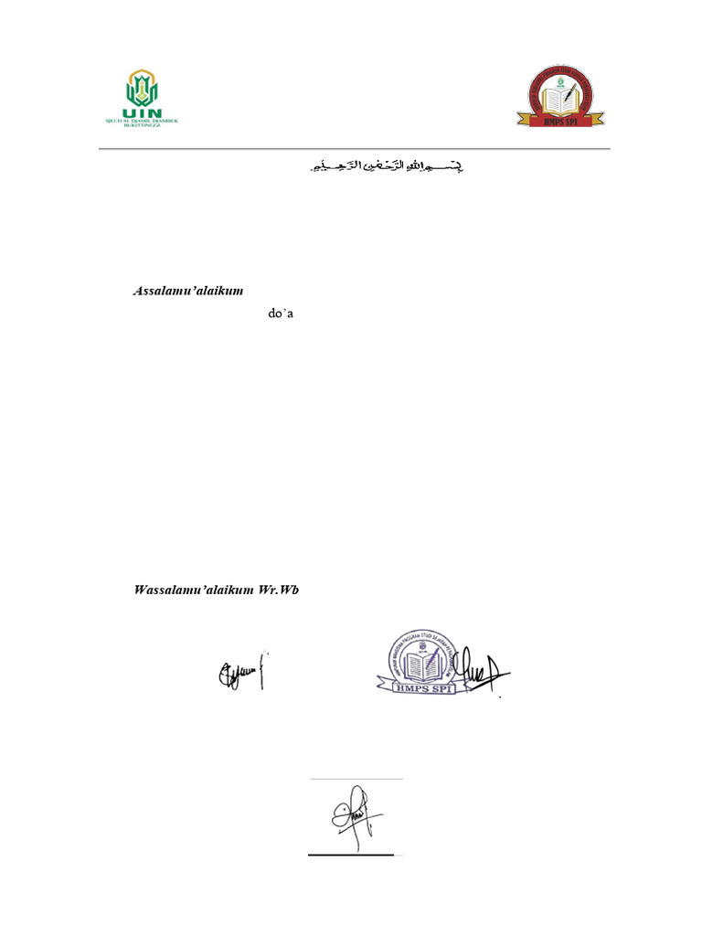 Pengajuan SK HMPS SPI TAHUN 2024 2 | PDF