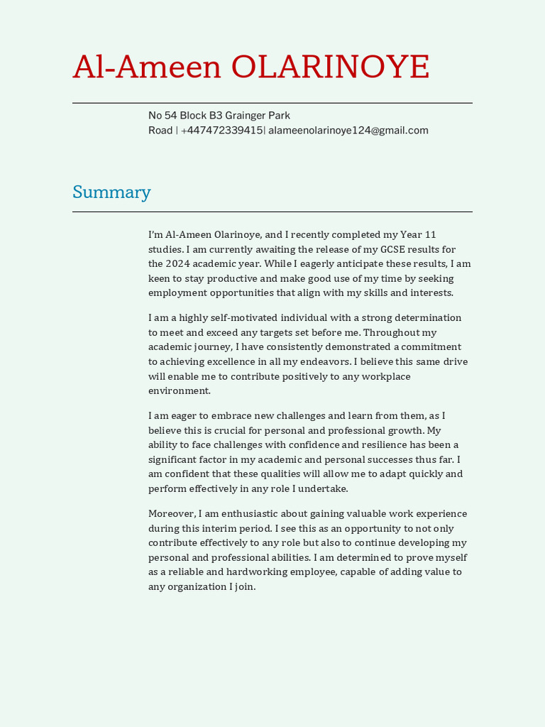 Al-Ameen's_resume | PDF