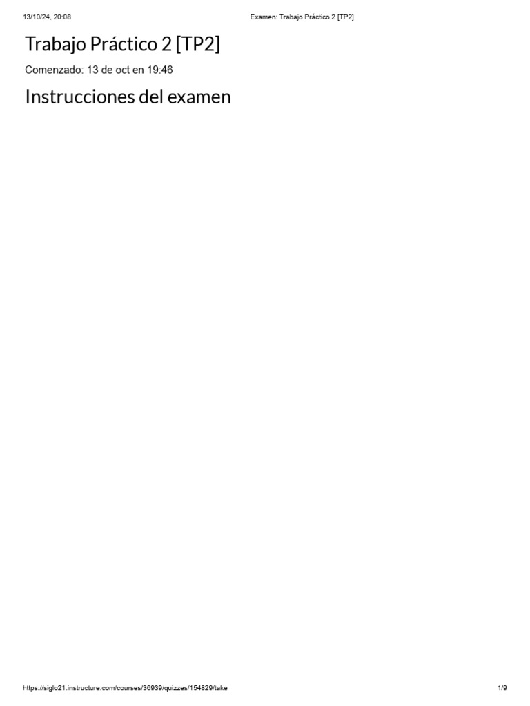 Examen - Trabajo Práctico 2 (TP2) 100 | PDF | Hablar en público | Temor