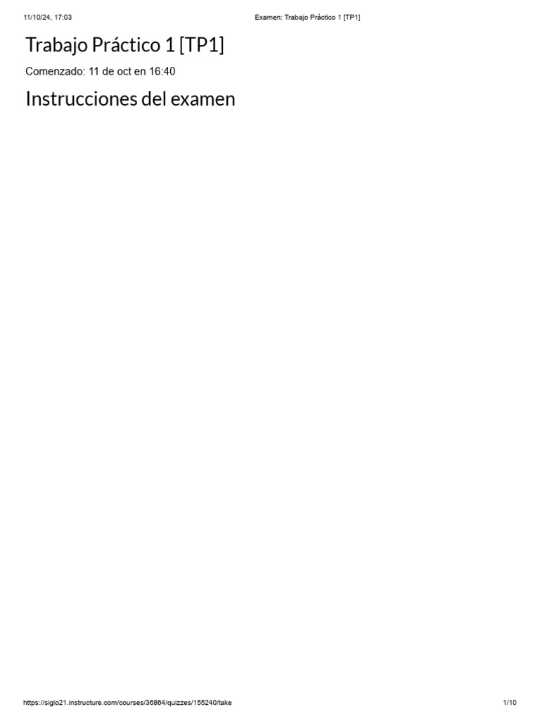 Examen - Trabajo Práctico 1 (TP1) 100 | PDF | Business | La resolución de conflictos