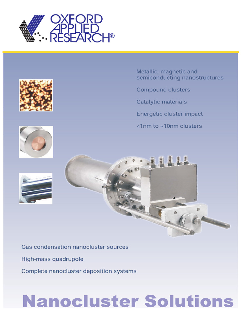 NC200-UHV Nanocluster Source | PDF
