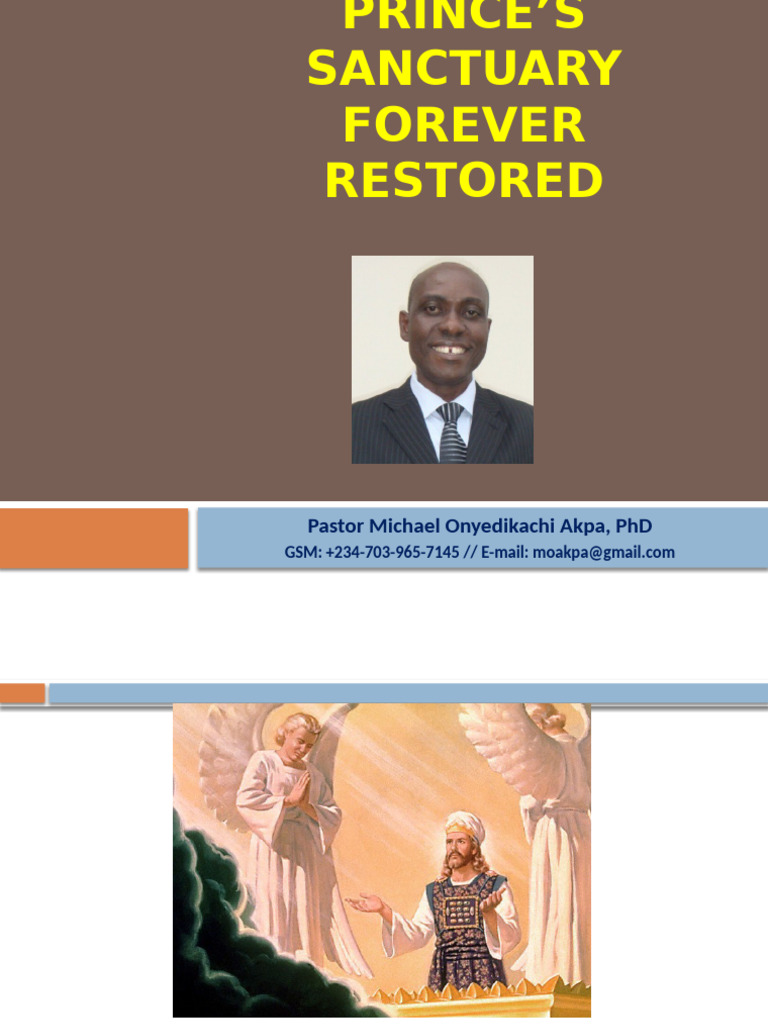 Dan 10 Prince's Sanctuary Forever Restored - PLAIN-1 | PDF | Jesus ...