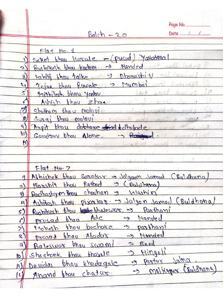 Senior Name and Village | PDF