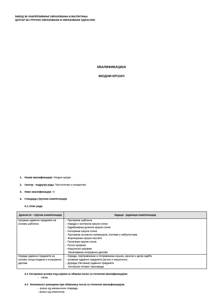 SK Modni Krojac | PDF