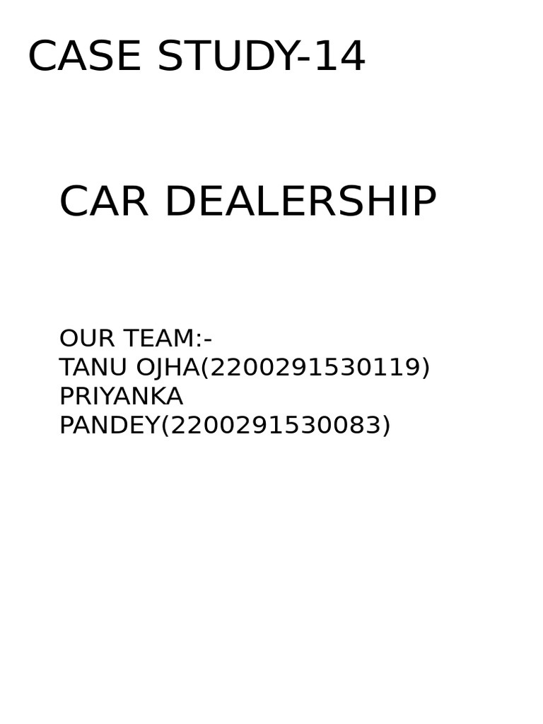 Case Study DBMS (1) PPT Tanu | PDF