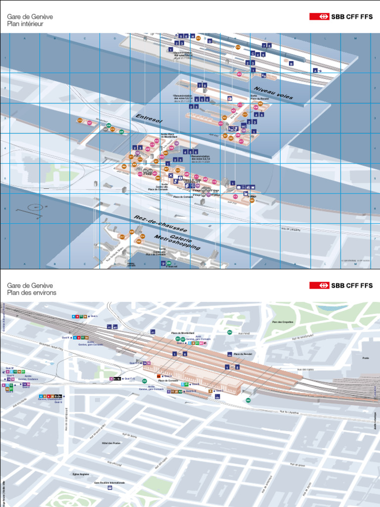 Plan de la Gare de Genève | PDF | Genève