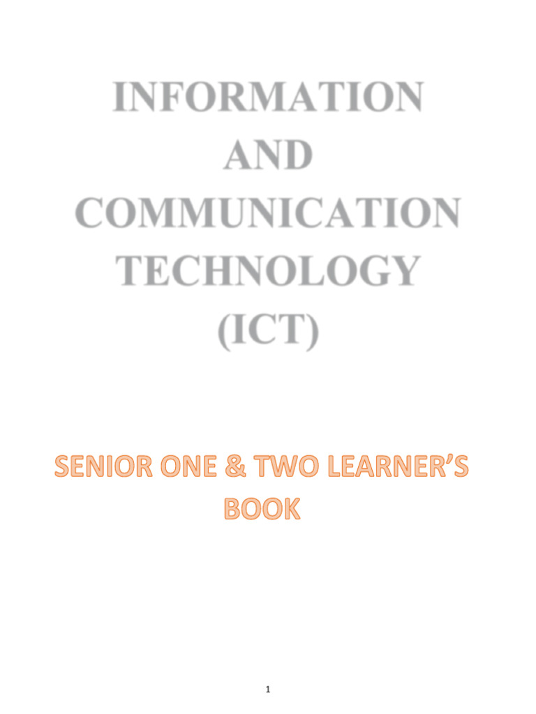 Notes ICT Theory | PDF | Computer Keyboard | Computer Hardware