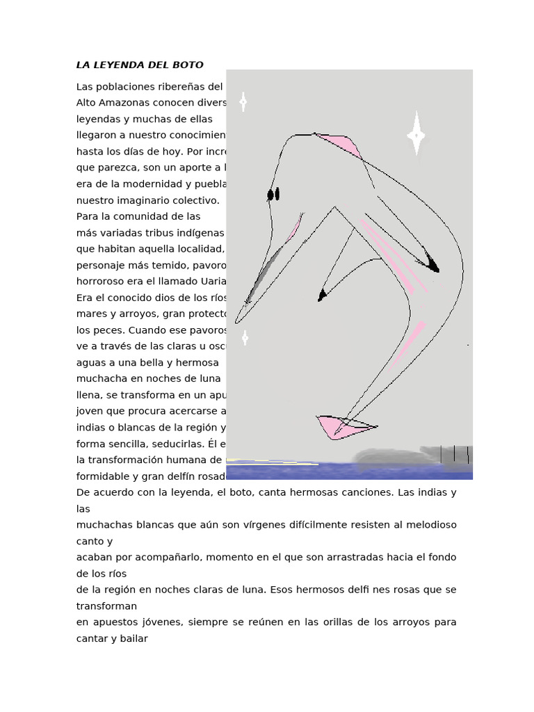 La Leyenda del Boto en el Amazonas | PDF