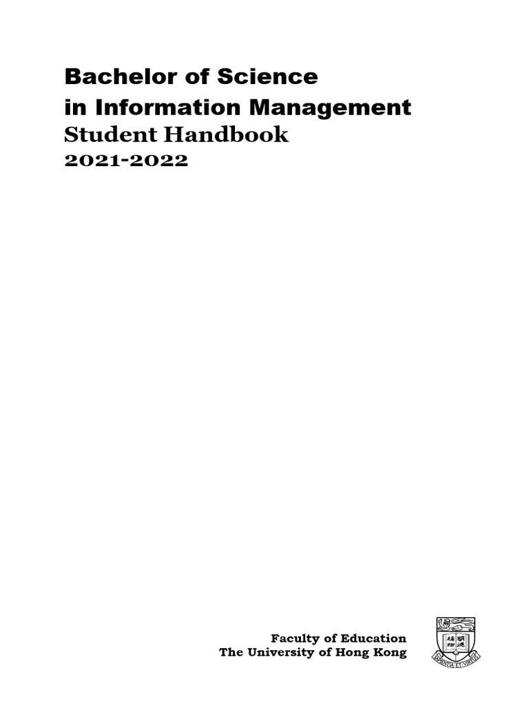 B.Sc. in Information Management Handbook | PDF | Plagiarism | Internship