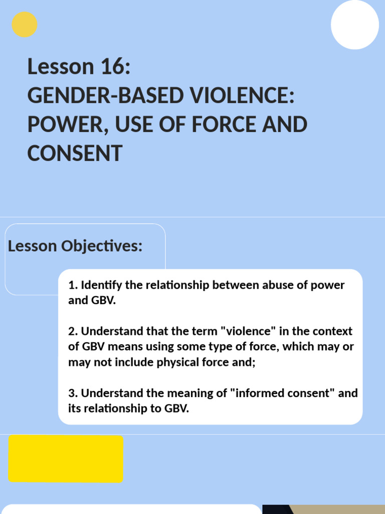 Lesson16 (Gender&Society) | PDF